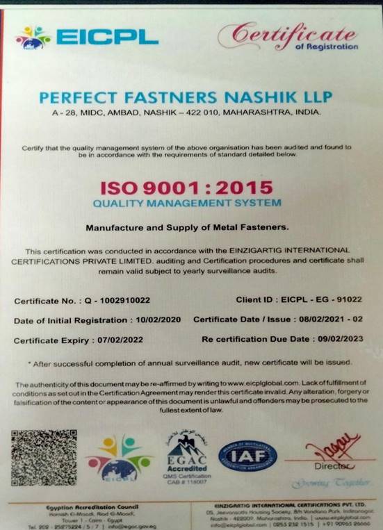 PERFECT FASTENERS NASHIK LLP